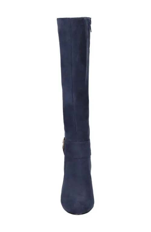 BELLA VITA Rima Plus Knee High Boots - Navy Suede