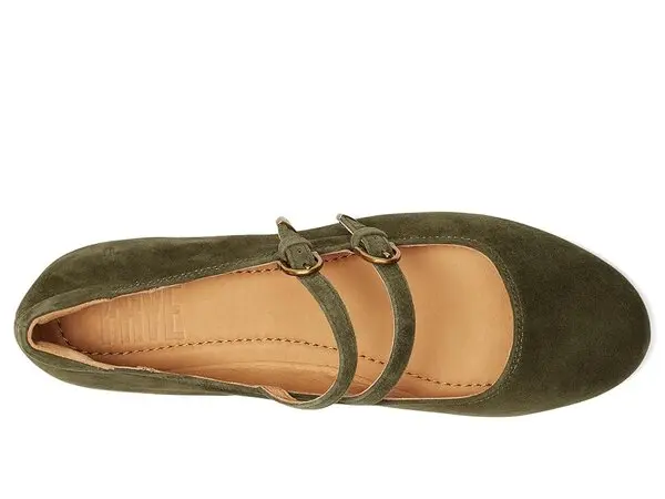 THE FRYE COMPANY Carson Multi Mary Jane Flat Shoes - Olive