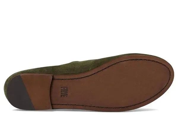 THE FRYE COMPANY Carson Multi Mary Jane Flat Shoes - Olive