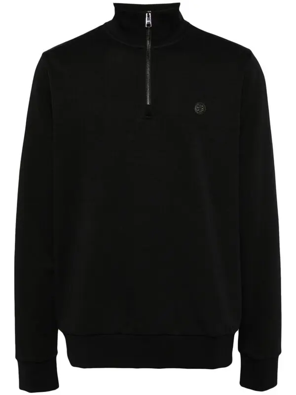 BOSS Logo-patch Sweatshirt - Black