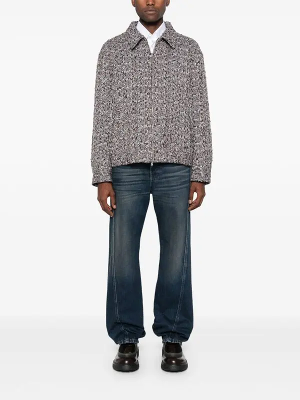 LANVIN Twisted Straight Leg Jeans - Blue