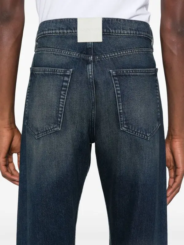 LANVIN Twisted Straight Leg Jeans - Blue