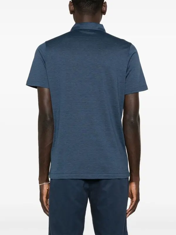 Corneliani Lightweight-jersey Polo Shirt - Blue