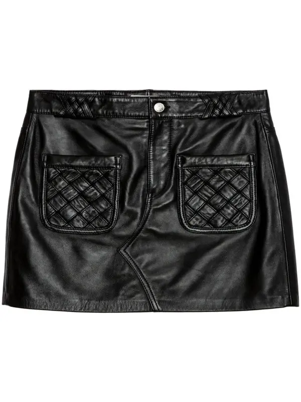 Zadig&Voltaire Joana Leather Mini Skirt