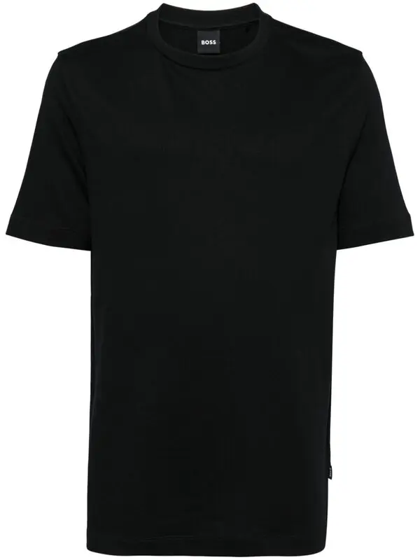 BOSS Piqué-weave T-shirt - Black