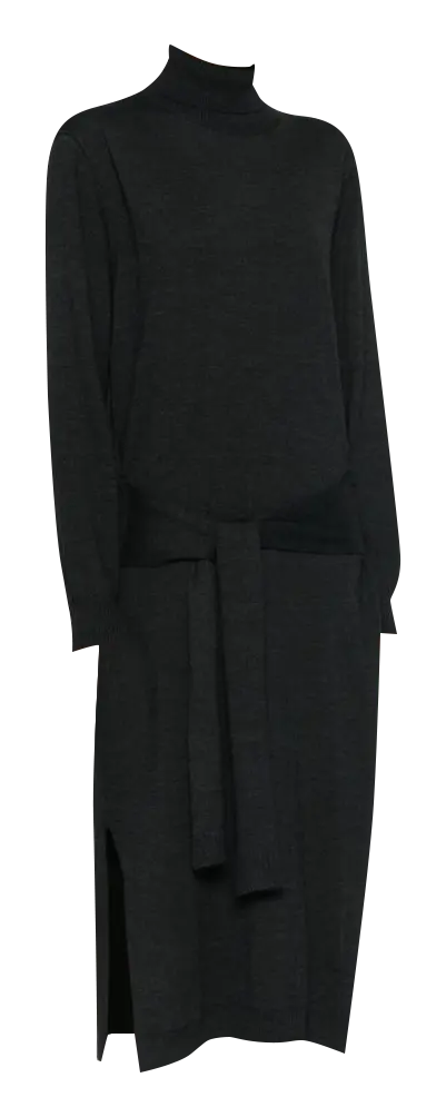 Lemaire Trompe L'Oeil Knit Dress - Grey - 18% Off | Editorialist