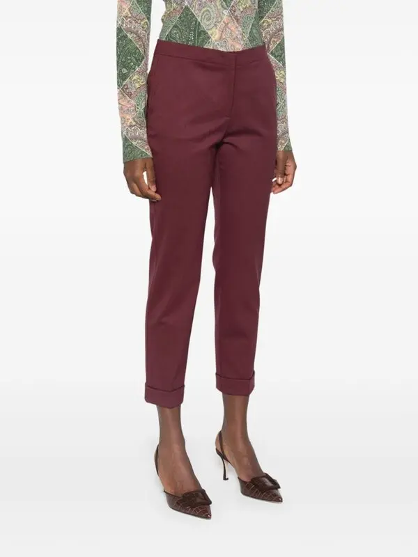 Etro Cropped Wool Trousers