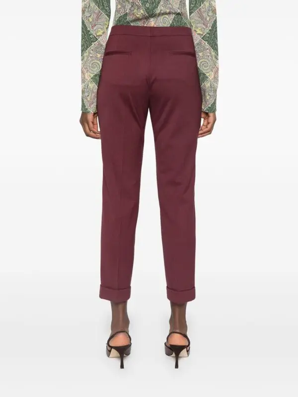 Etro Cropped Wool Trousers