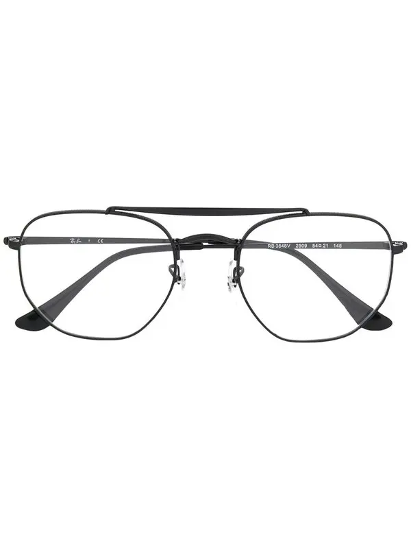 Ray-ban Top Bar Octagon Frame Glasses - Black