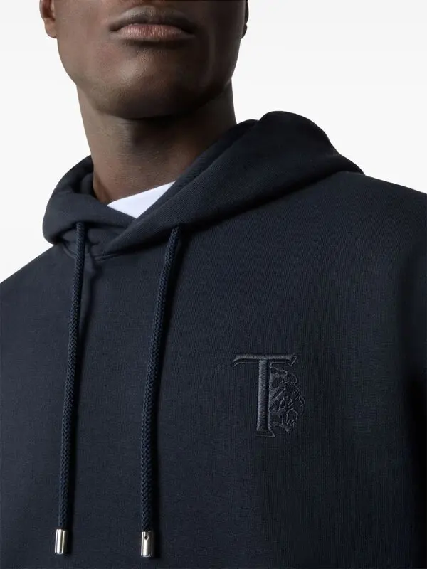 TOD'S Embroidered-logo Cotton Hoodie