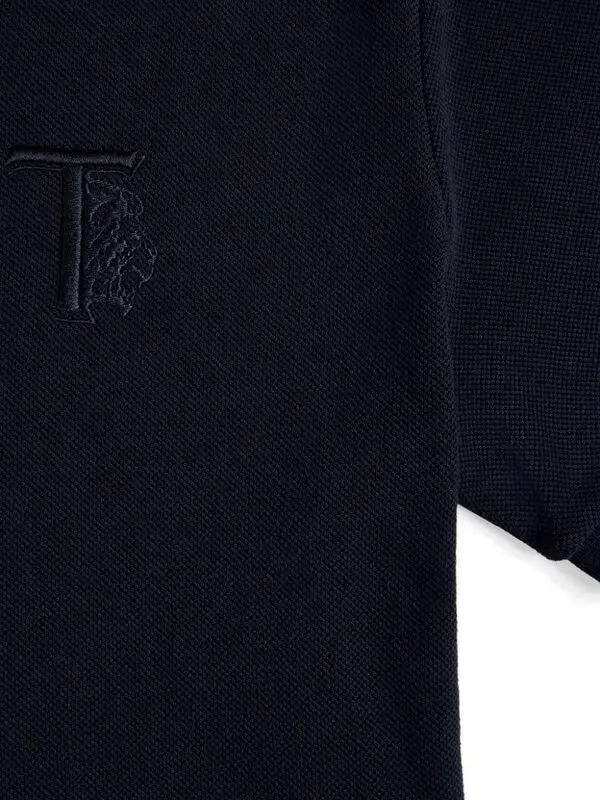 TOD'S Polo Shirt In Piquet - Blue