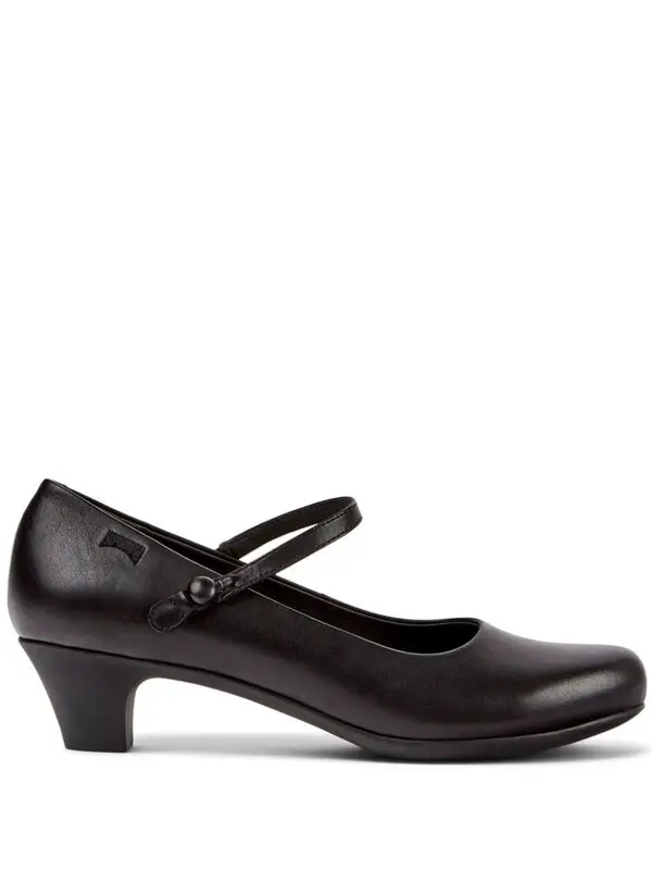 Camper Helena Leather Pumps - Black