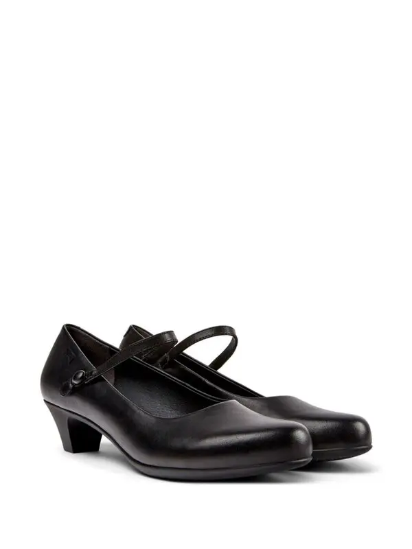 Camper Helena Leather Pumps - Black