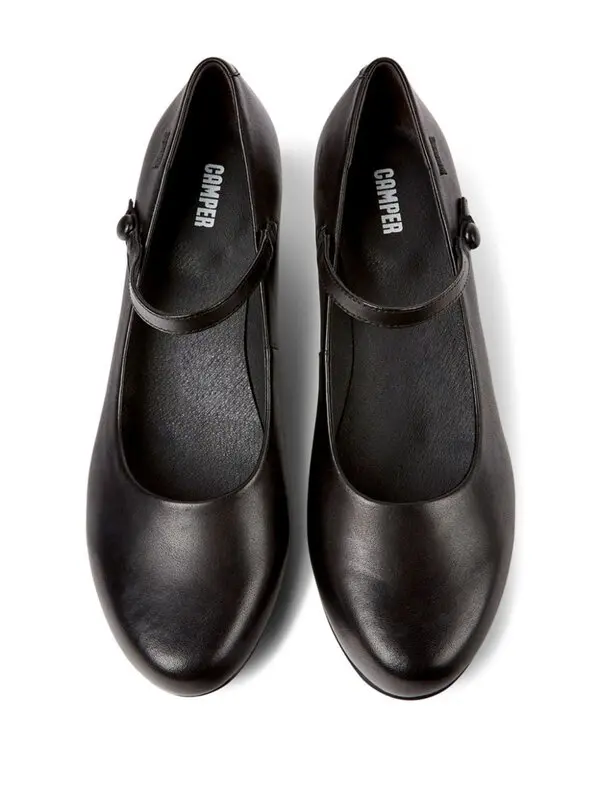 Camper Helena Leather Pumps - Black