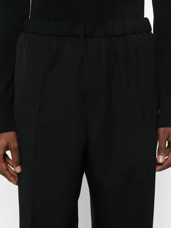 JIL SANDER Tapered Trousers - Black