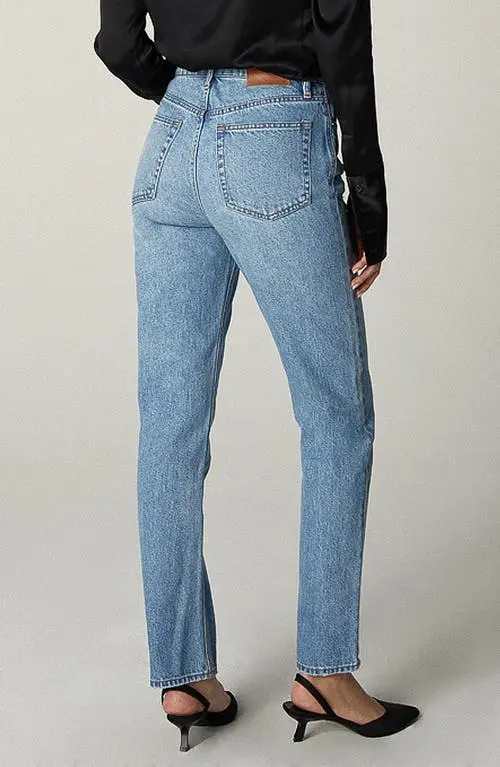 UNPUBLISHED Sloane High Waist Cigarette Jeans - Medium Blue