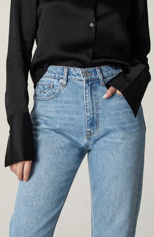 UNPUBLISHED Sloane High Waist Cigarette Jeans - Medium Blue