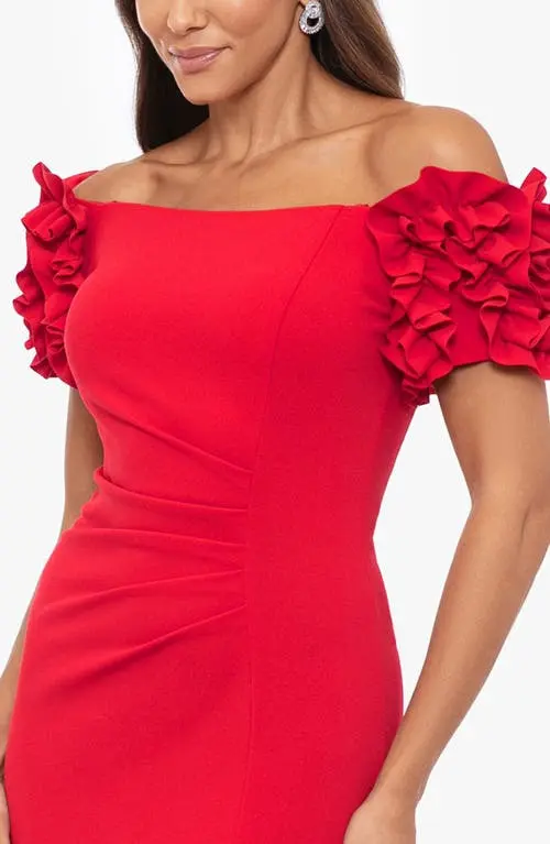 off the shoulder dress dark green LaDivine CD878 Prom Dress - Emerald