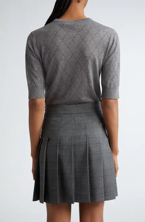 Max Mara Patrik Pointelle Short Sleeve Sweater