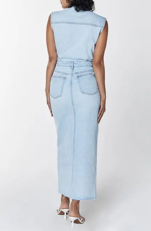 UNPUBLISHED Wyatt Twin Flame Denim Maxi Dress