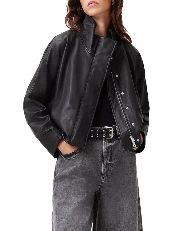 ALLSAINTS Ryder Leather Jacket - Black