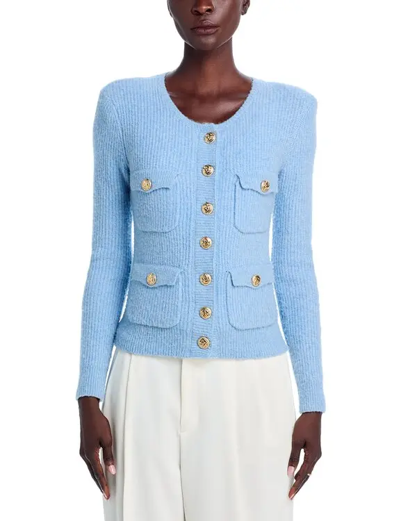Generation Love Rib Knit Cardigan With Pocket Detail