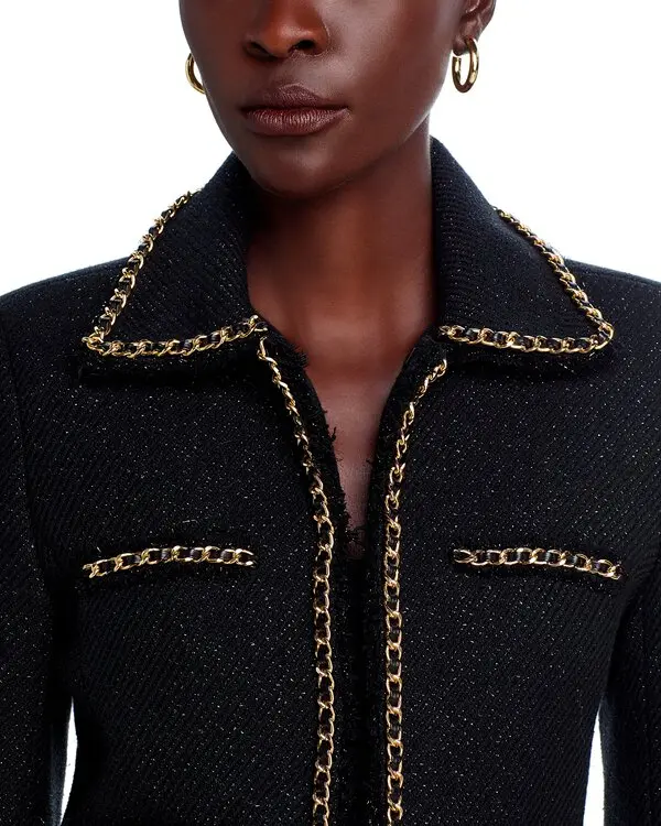 Generation Love Chain Trim Tweed Jacket