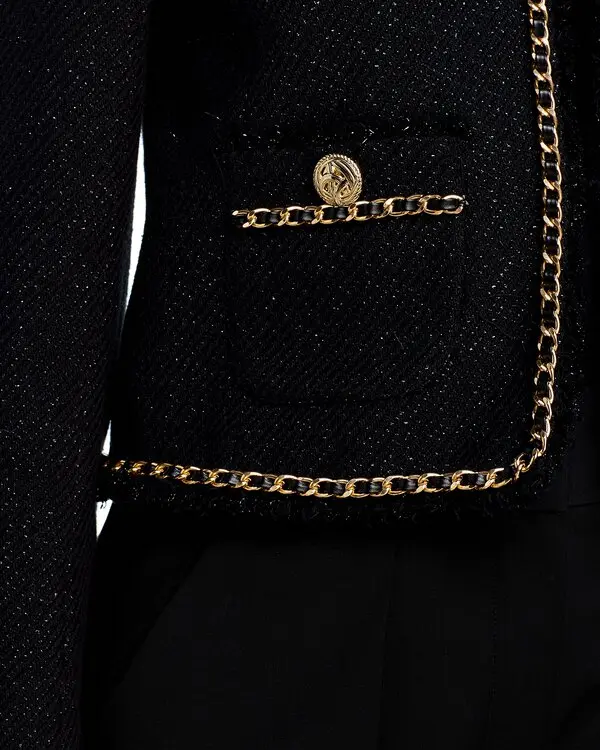 Generation Love Chain Trim Tweed Jacket