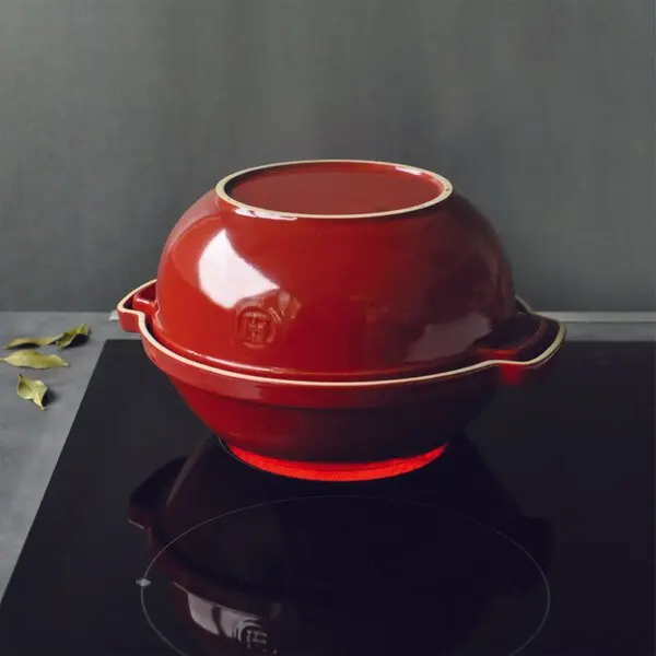 EMILE HENRY Bread Pot - Burgundy