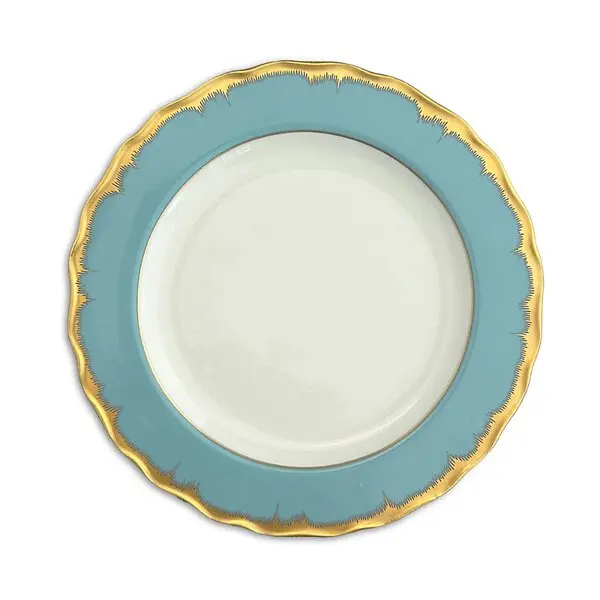 MOTTAHEDEH Chelsea Feather Bread And Butter Plate - Turquoise