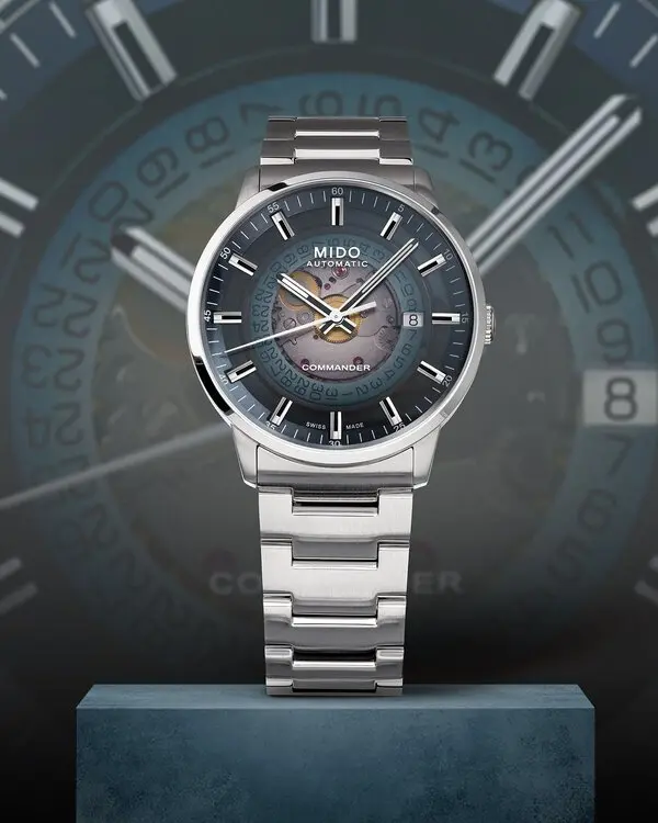 MIDO Commander Gradient Watch - Gray/silver
