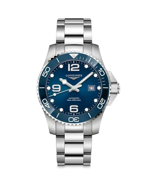 LONGINES Hydro Conquest 43mm Watch - Blue/silver