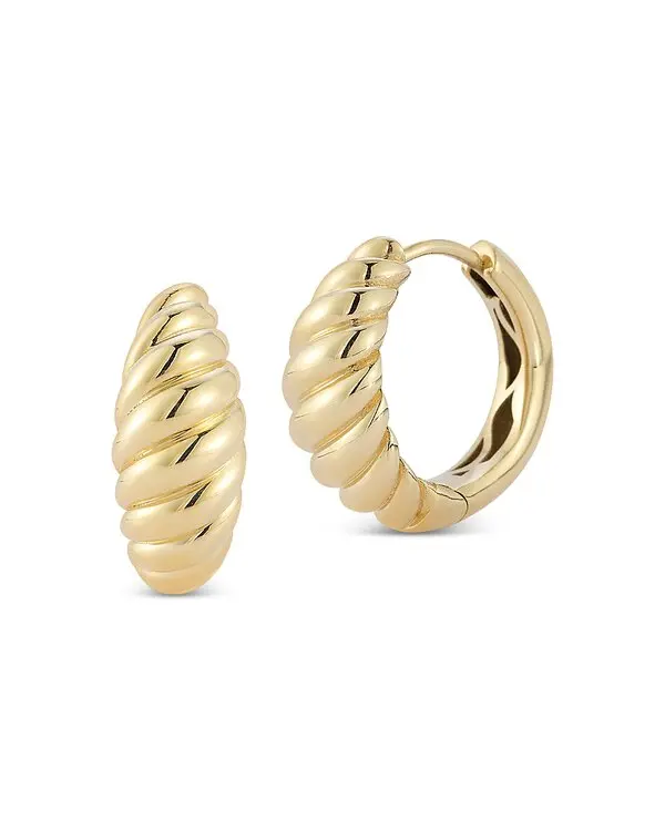 Bloomingdale'S Bold Ridge Textured Hoop Earrings - Gold