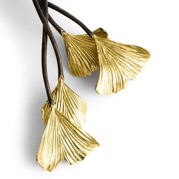 Michael Aram Golden Ginkgo Servers, Set Of 2