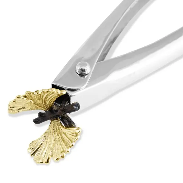 Michael Aram Butterfly Ginkgo Spring Lock Tongs, Small