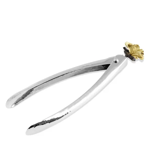 Michael Aram Butterfly Ginkgo Spring Lock Tongs, Small