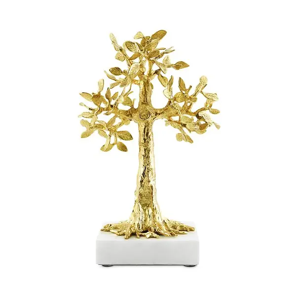 Michael Aram Foliated Cross Sculpture - Gold
