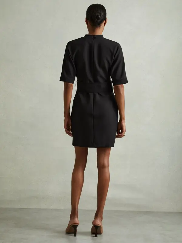 REISS Nora Belted Mini Dress