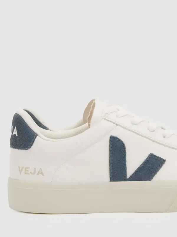 VEJA Leather And Suede Trainers - Blue/white