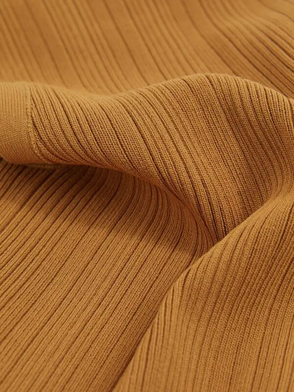 Good American Ribbed Racerback Vest - Tan