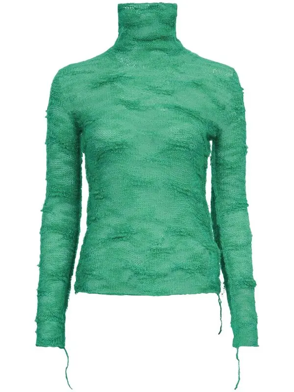 MAISON MARGIELA Semi-sheer Roll-neck Jumper
