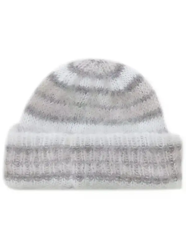 Marni Striped Beanie - Grey