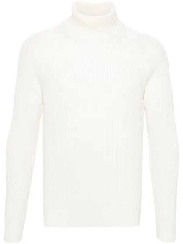 ZANONE Ribbed-knit Sweater - White