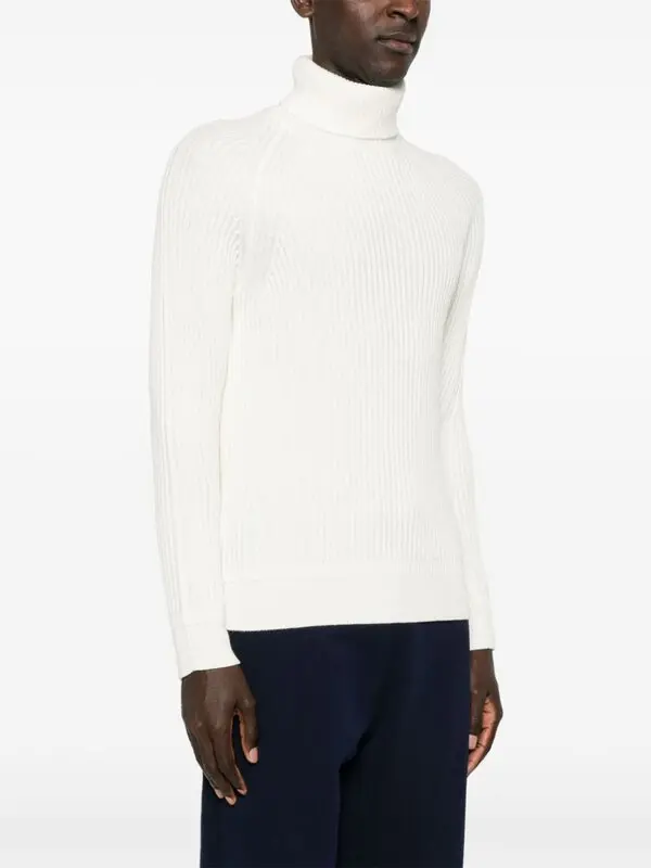 ZANONE Ribbed-knit Sweater - White