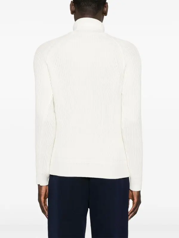 ZANONE Ribbed-knit Sweater - White