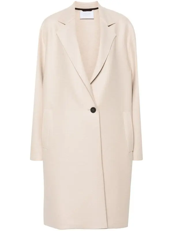 Harris Wharf London Virgin Wool Coat - Neutrals