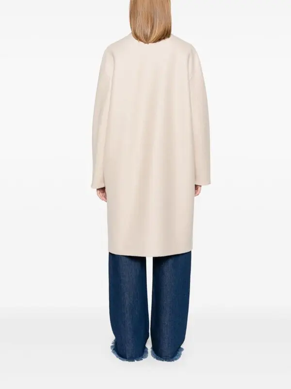 Harris Wharf London Virgin Wool Coat - Neutrals