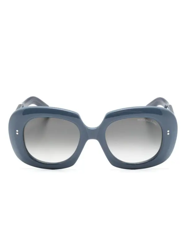 CUTLER & GROSS 9383 Round-frame Sunglasses - Blue