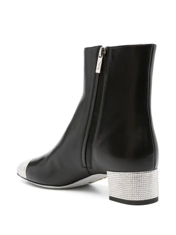 Rene Caovilla 40mm Bonnie Ankle Boots - Black