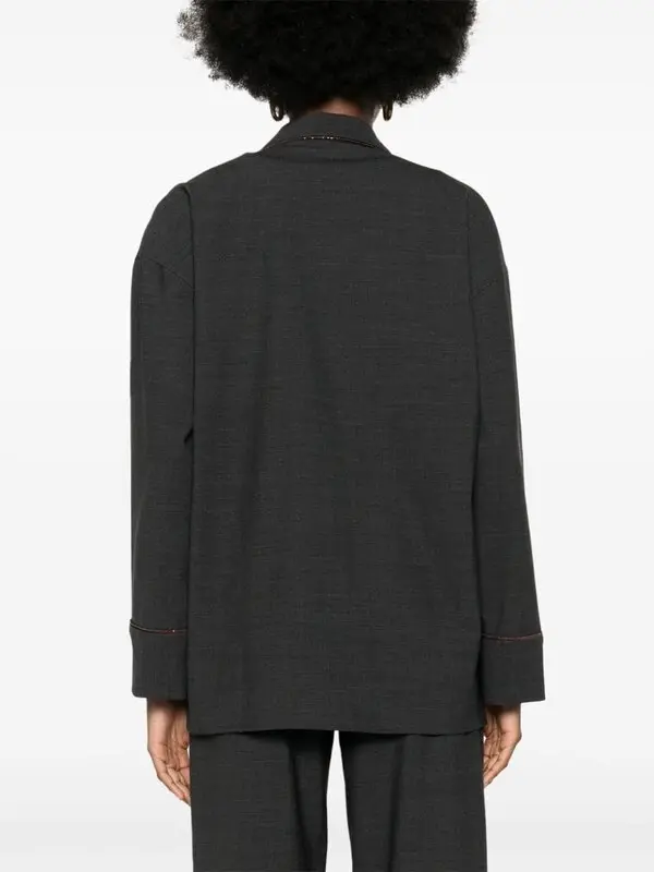 Fabiana Filippi Bead-trim Oversized Shirt